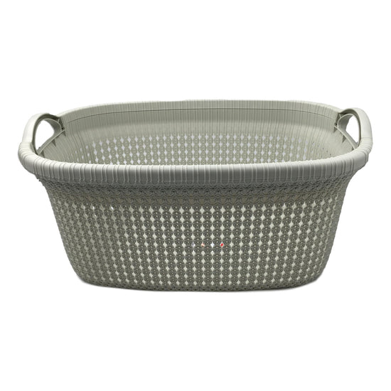 35 Litre Stylish Knit Design Laundry Baskets, Washing Baskets, Clothes ...