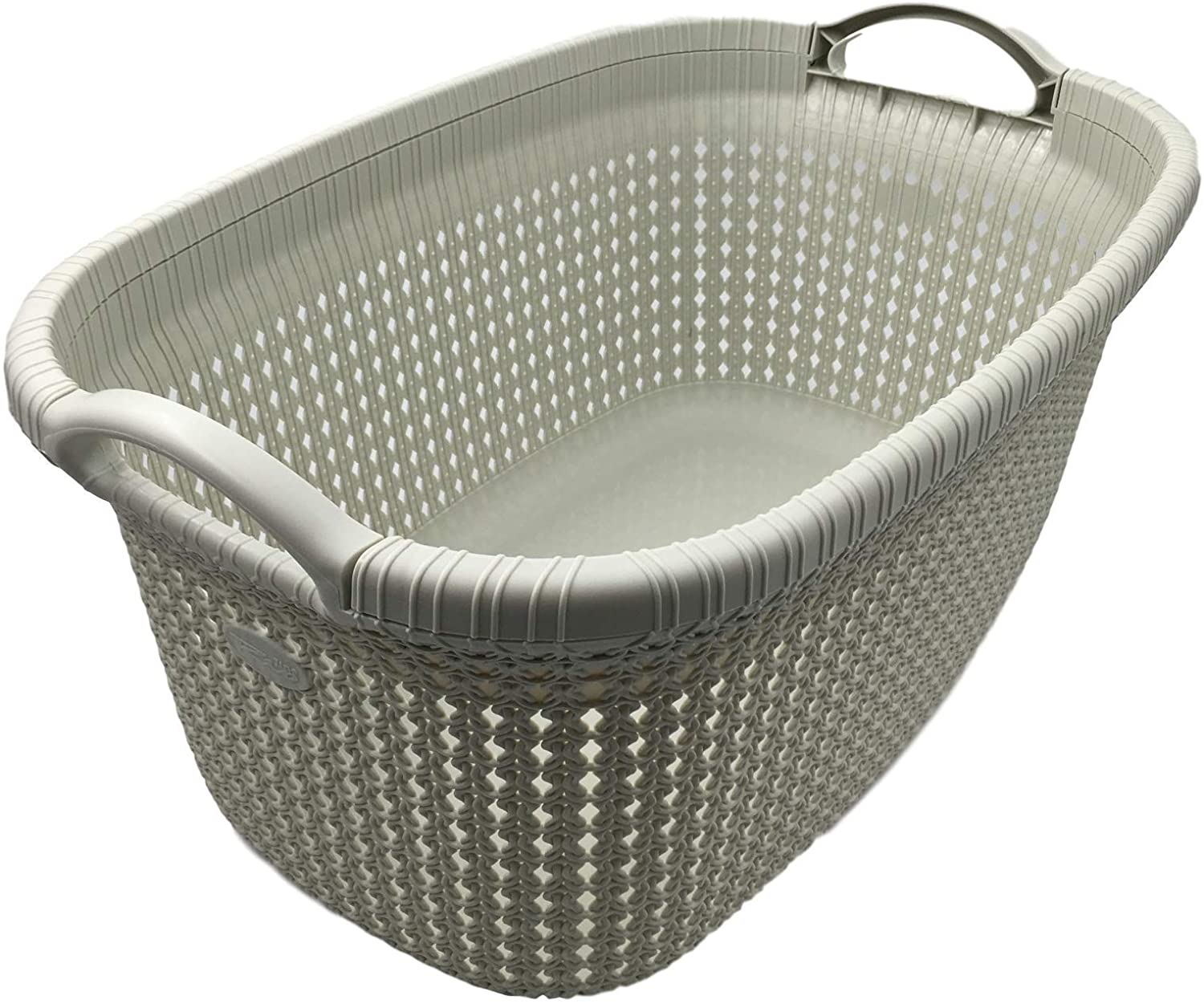 35 Litre Stylish Knit Design Laundry Baskets, Washing Baskets, Clothes ...